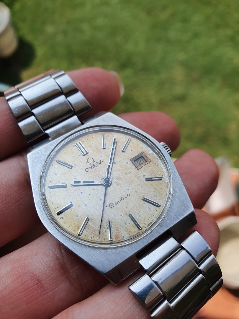 Serviced! Tropical dial Omega Geneve, Luxury, Watches on Carousell