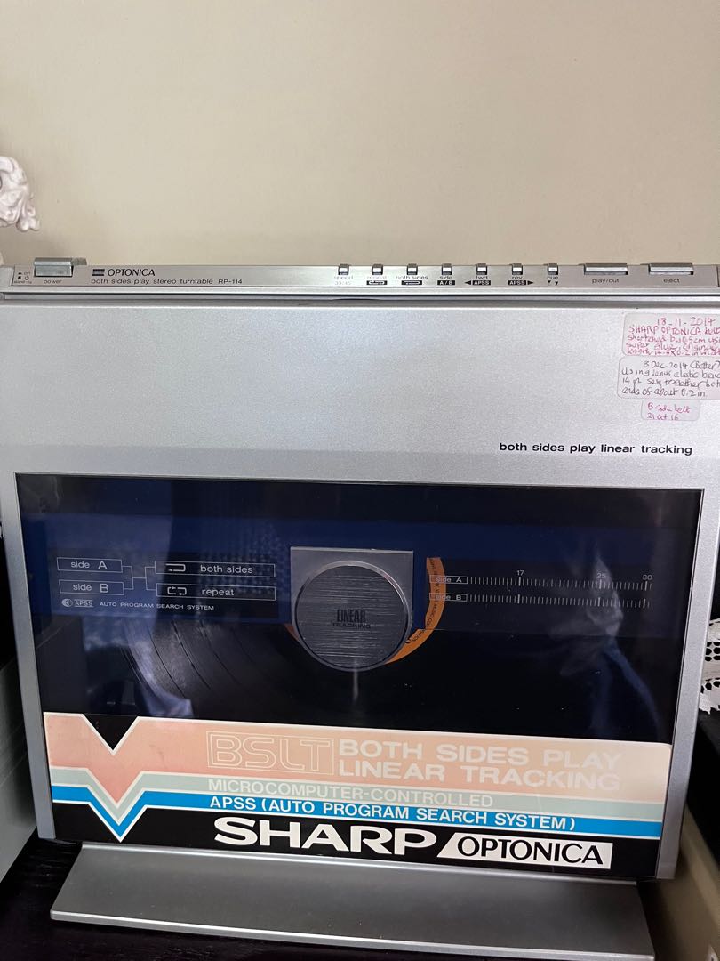 Sharp Optonica double sided vinyl vintage player, Audio, Other Audio ...