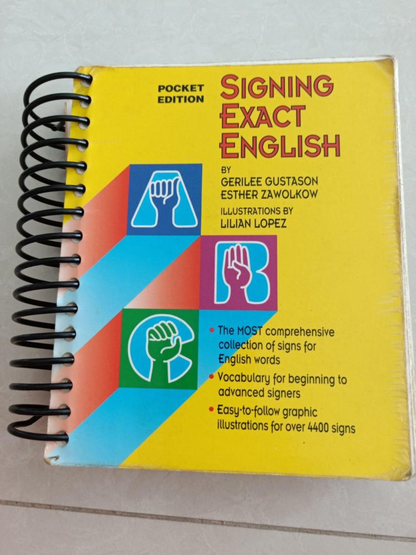 Signing exact english, Hobbies & Toys, Books & Magazines, Fiction & Non ...