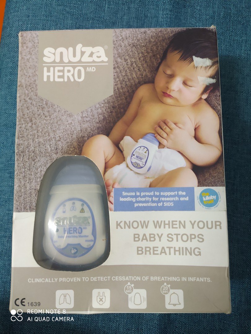 Snuza Hero MD (Medically Certified) Portable Baby Breathing Monitor ...