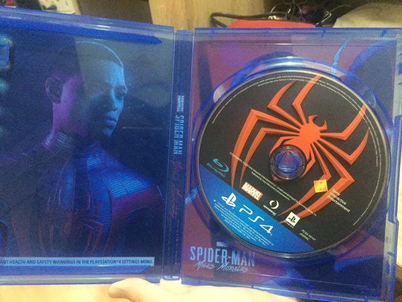 Spider man Miles Morales Marvel Ps4 Playstation Game Disc Spiderman ...
