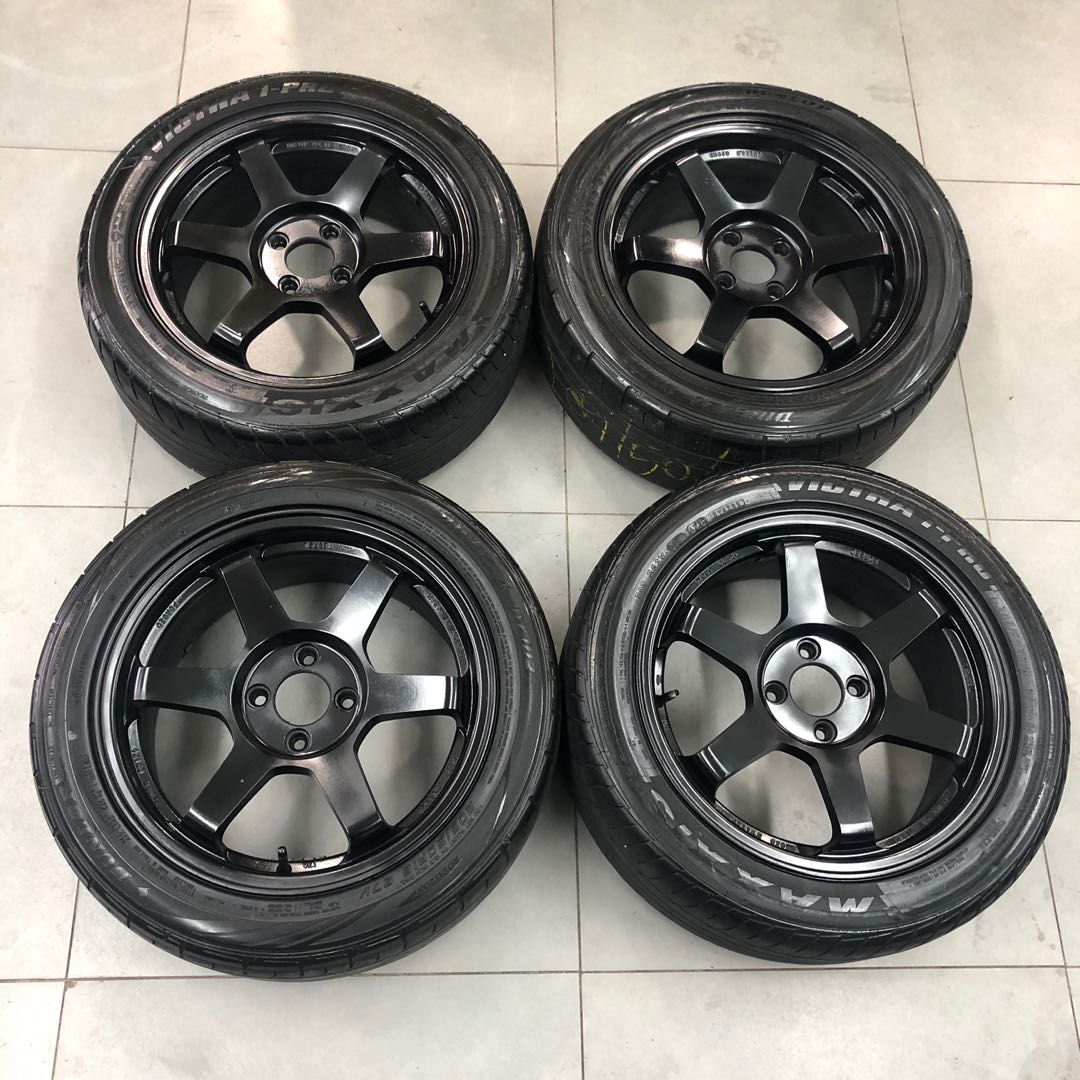 Sport Rim TE37 SL 16x7JJ PCD100, Auto Accessories on Carousell
