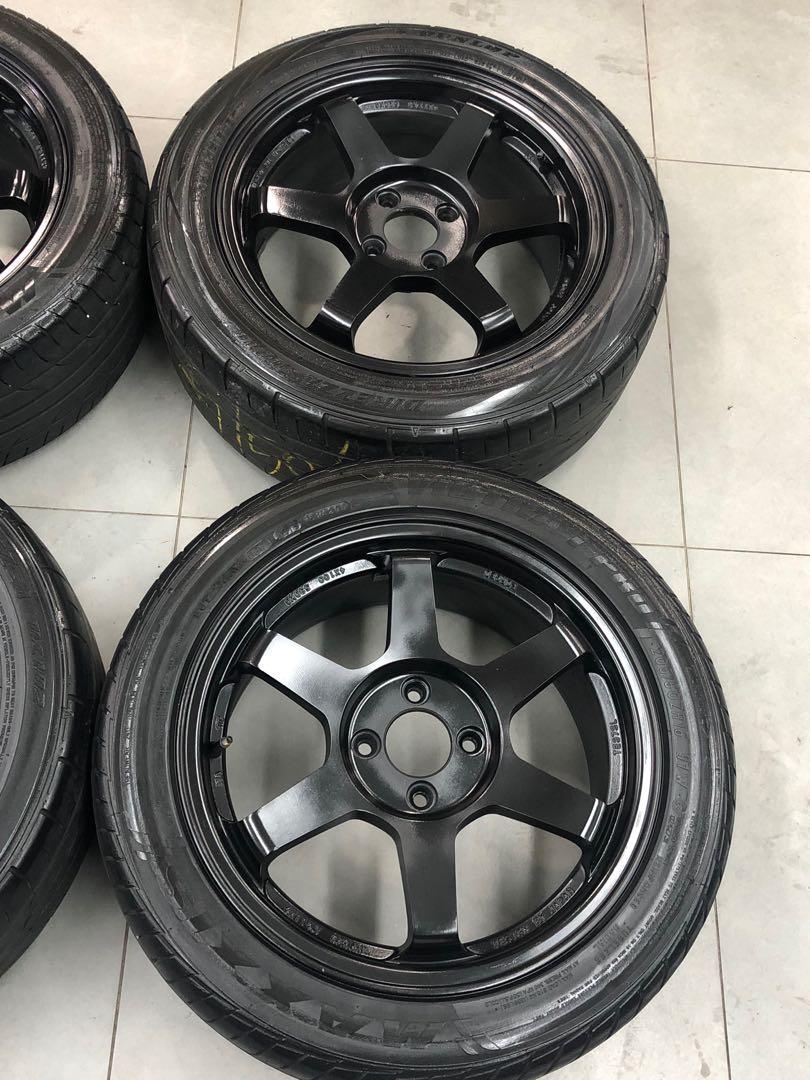 Sport Rim TE37 SL 16x7JJ PCD100, Auto Accessories on Carousell