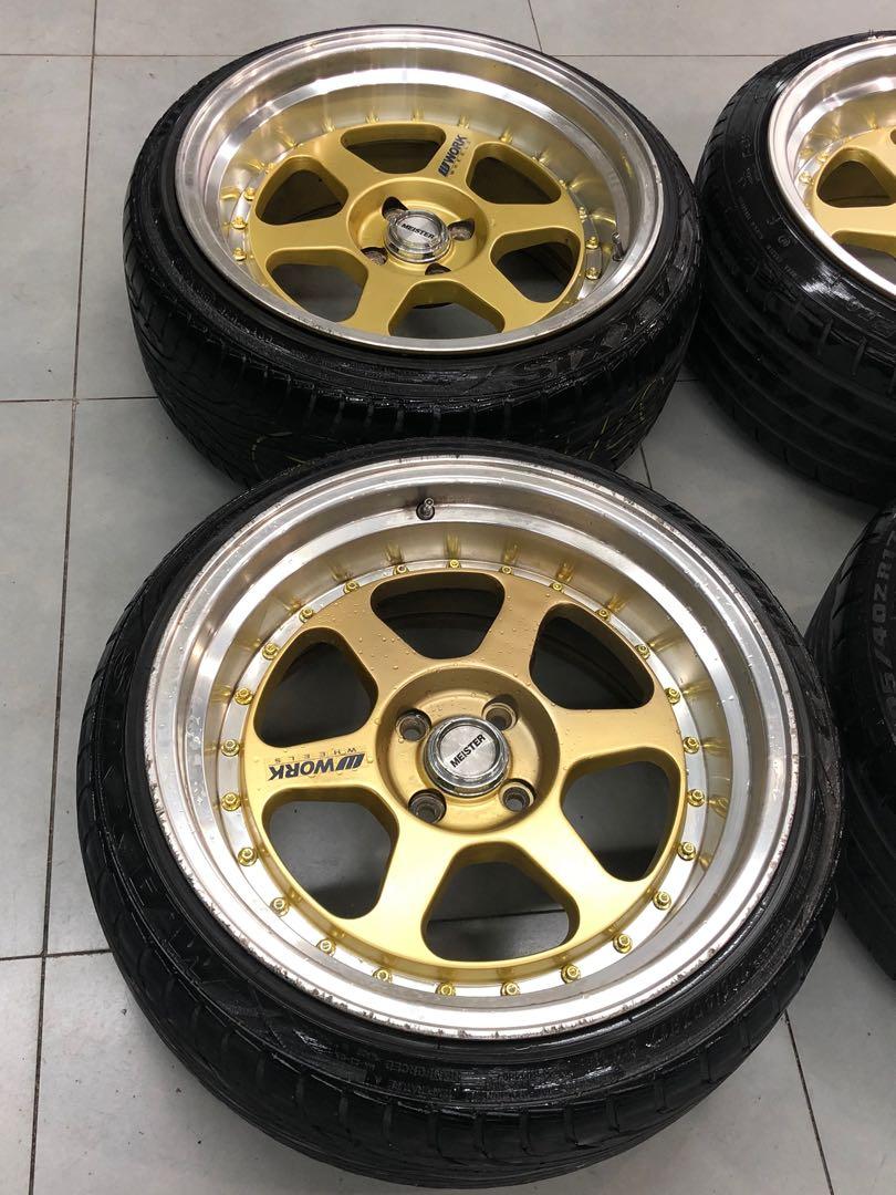 Sport Rim Work Miester L1 17x9JJ 4x100, Auto Accessories on Carousell