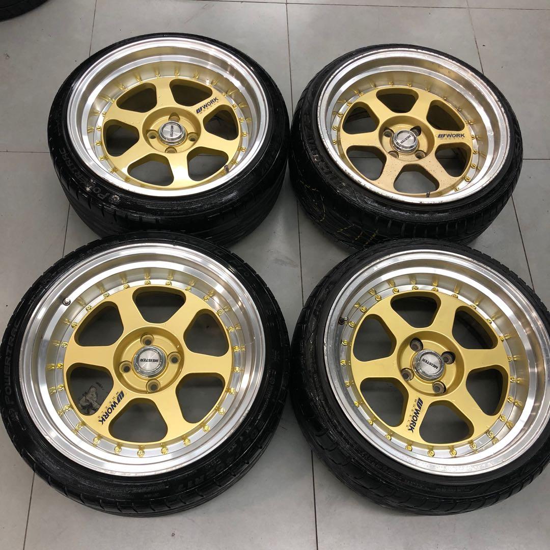 Sport Rim Work Miester L1 17x9JJ 4x100, Auto Accessories on Carousell