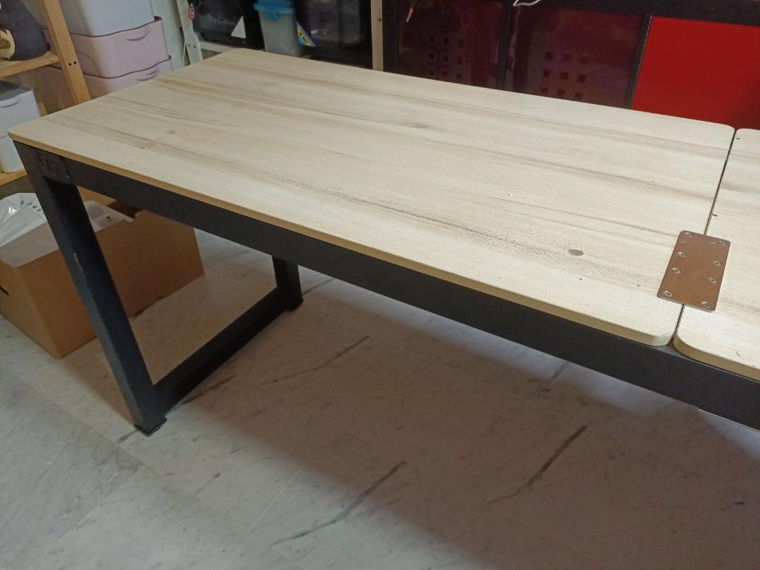 Study Long Table 200cm, Furniture & Home Living, Furniture, Tables ...