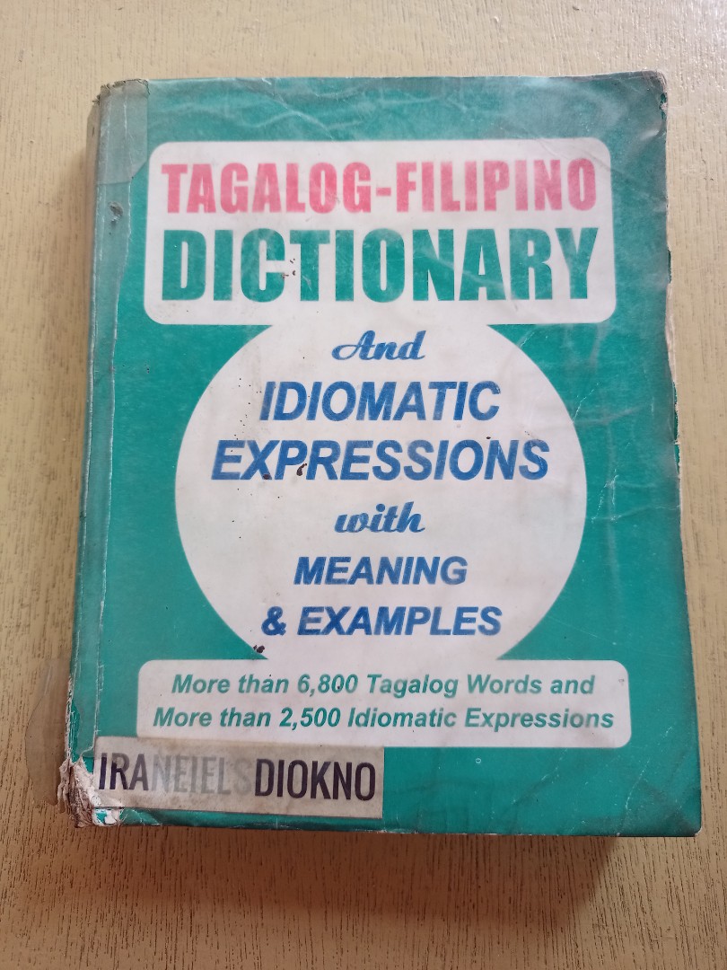 Tagalog-Filipino Dictionary and Idiomatic Expressions, Hobbies & Toys ...
