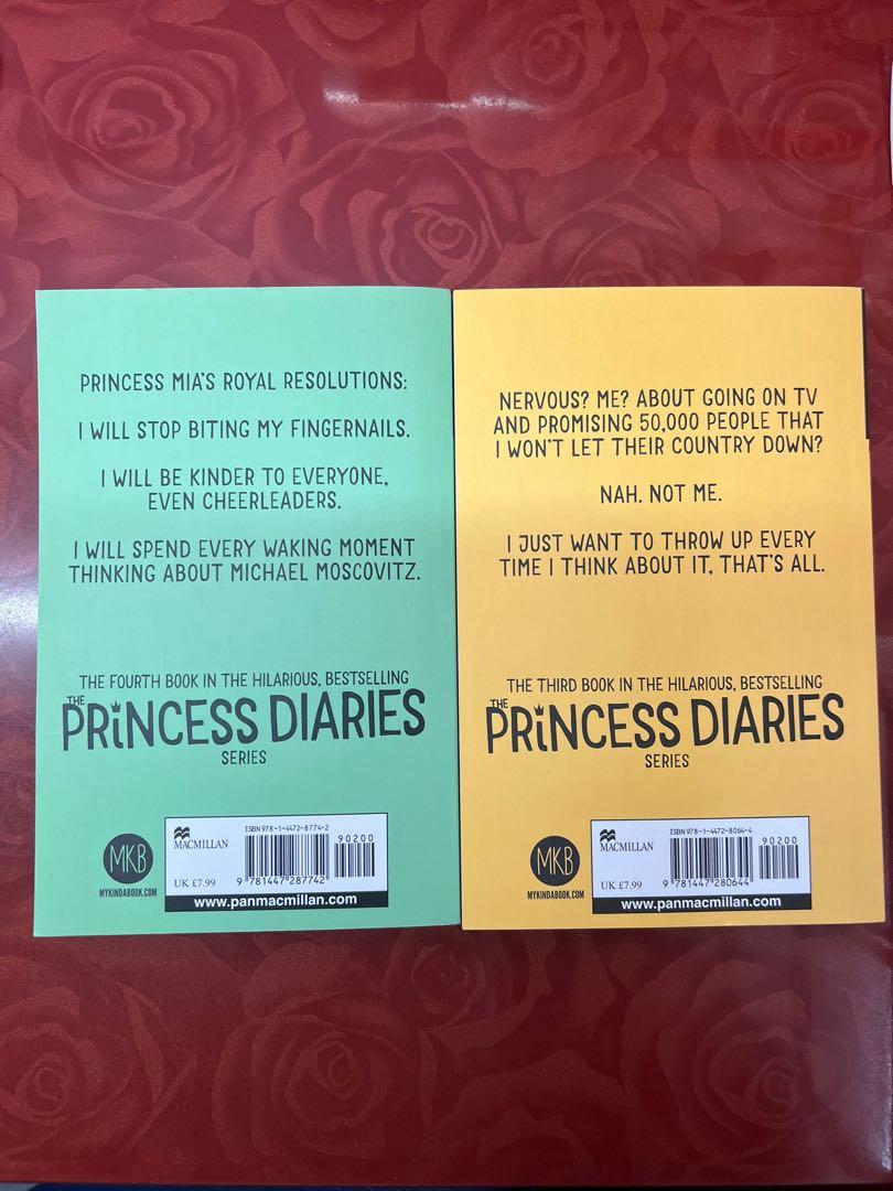 the princess diaries- books 3&4, Hobbies & Toys, Books & Magazines ...