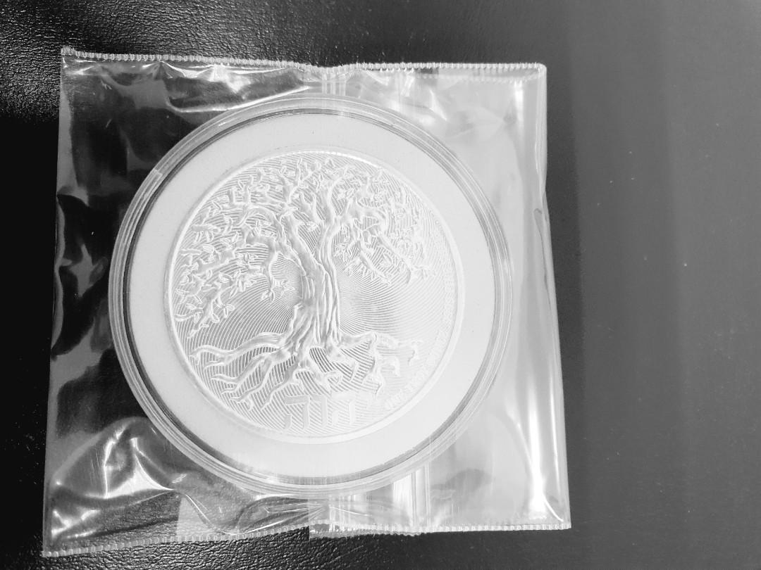 Tree of life silver coin, Everything Else on Carousell