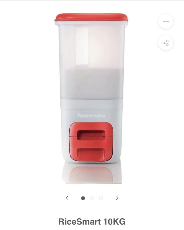 Tupperware Rice Dispenser (10kg), TV & Home Appliances, Kitchen ...