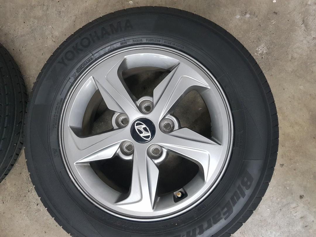 Used Original 15" Hyundai Elantra Rims And Tyres, Car Accessories ...