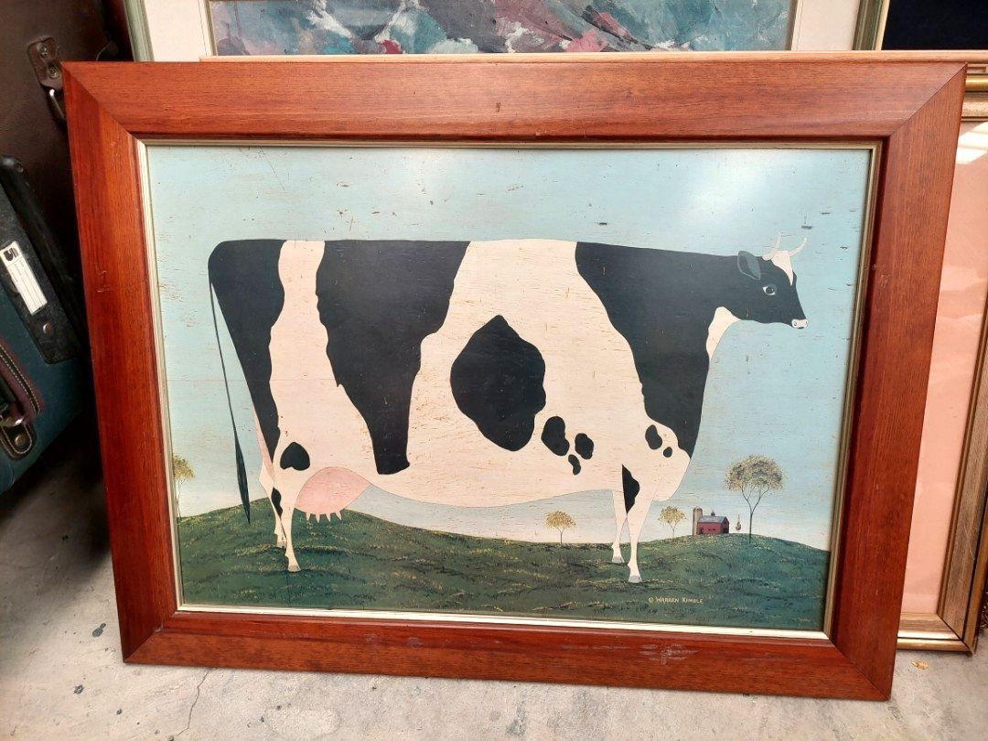 Vermont Cow by Warren Kimble, Hobbies & Toys, Memorabilia ...