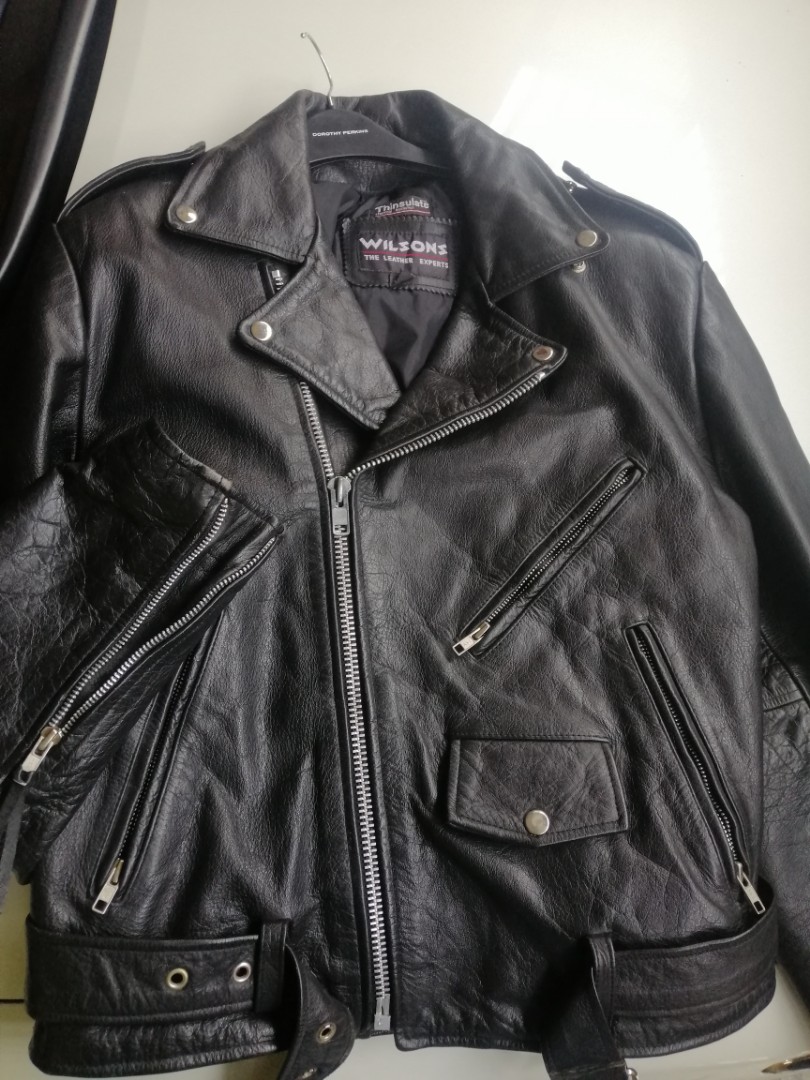 Wilson motorcycle leather jacket, Men's Fashion, Coats, Jackets and ...