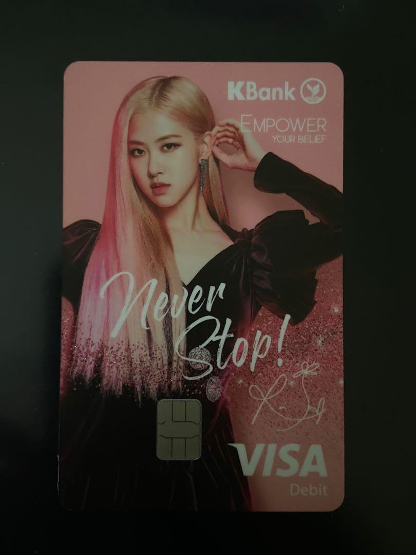 WTS Blackpink*RARE* Rose Kbank pc, Everything Else on Carousell