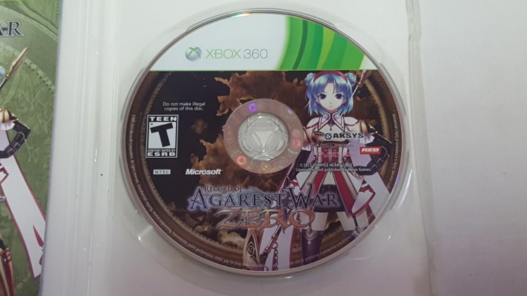 XBOX 360 Record Of Agarest War Zero, Video Gaming, Video Games, Xbox on ...