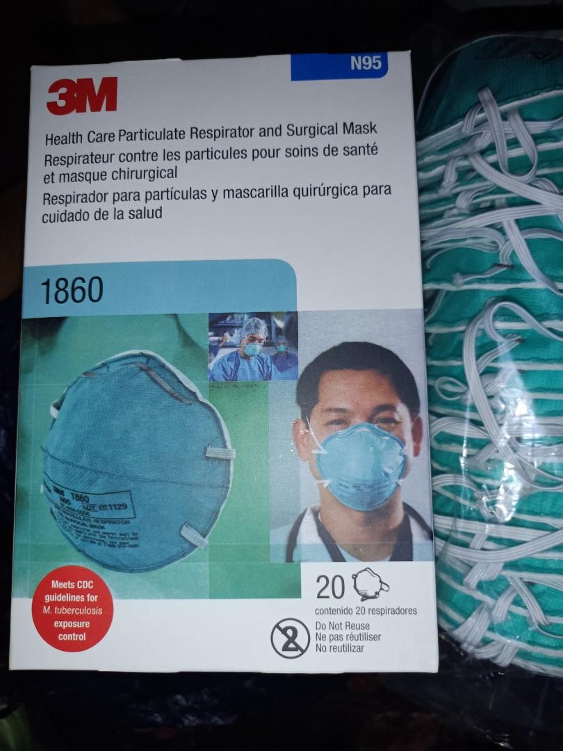 1860 N95 Respirator Face Mask NIOSH Approved N95, Health & Nutrition ...