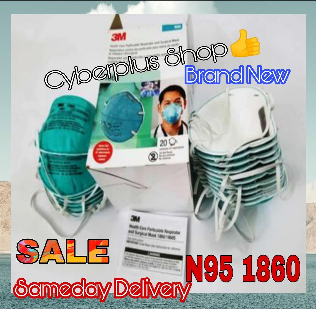 1860 N95 Respirator Face Mask NIOSH Approved N95, Health & Nutrition ...