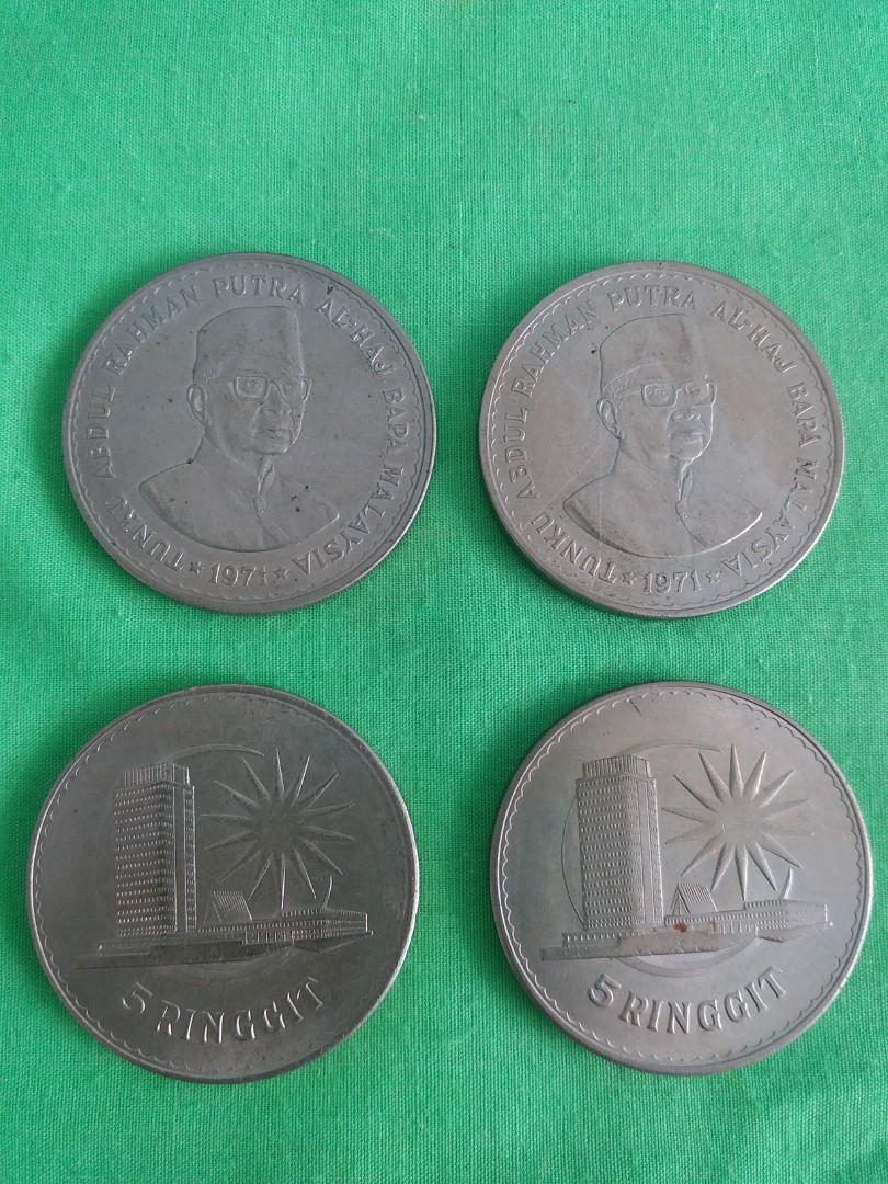 1971 Malaysia 5 Ringgit coin, Hobbies & Toys, Memorabilia ...