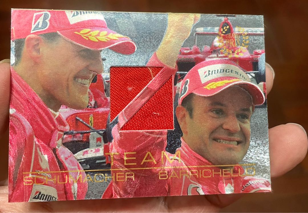 2005 Futera Grand Prix Michael Schumacher Race Suit, 興趣及遊戲, 收藏品及紀念品, 明星周邊 - Carousell