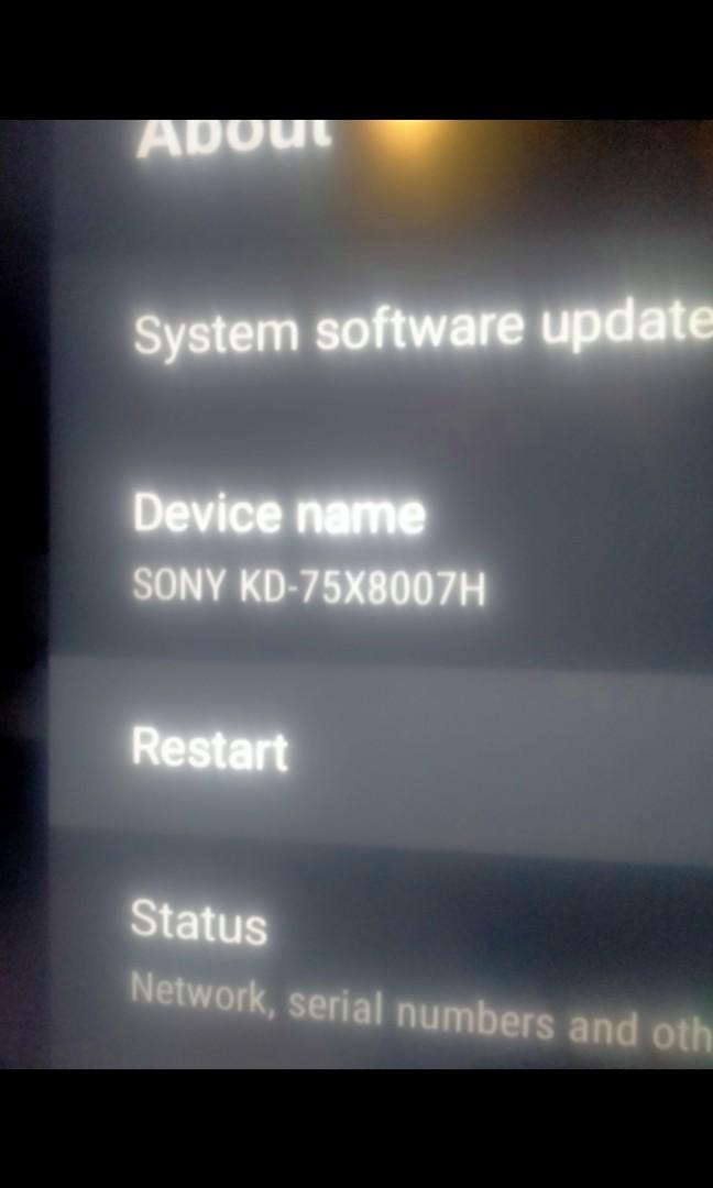 4k ur3 sony bravia 75 inch with tv rack, TV & Home Appliances, TV ...