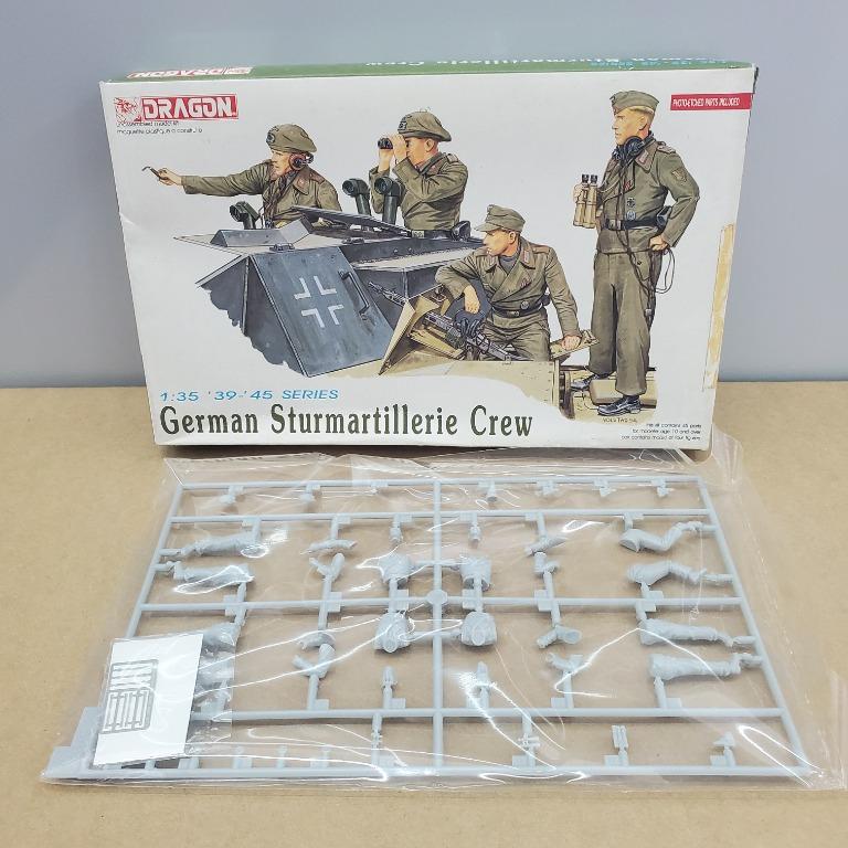 全新絕版 Dragon 威龍 6029 (1994年)-1/35-德國突擊隊隊員 / German Sturmartillerie Crew ...