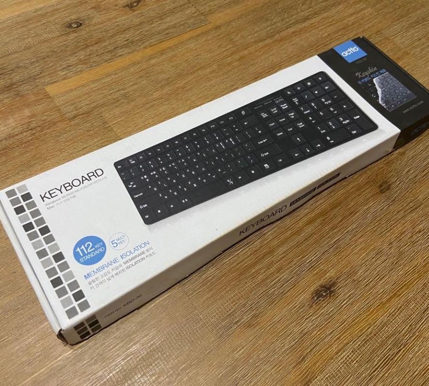 ACTTO Korean Characters Hangul Keyboard with Protector, Computers ...