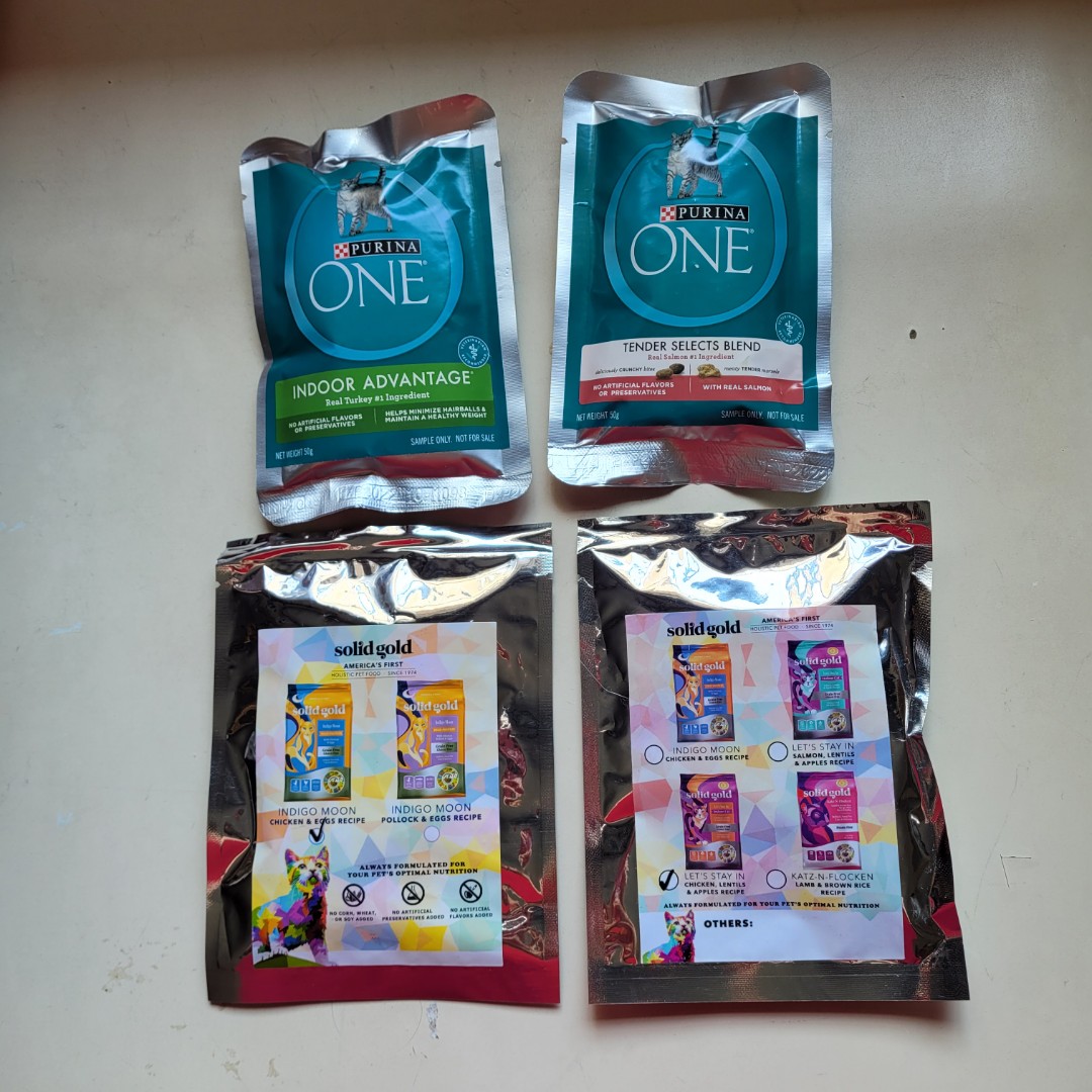 Cat Dry Food Sample Packs, Pet Supplies, Pet Food on Carousell
