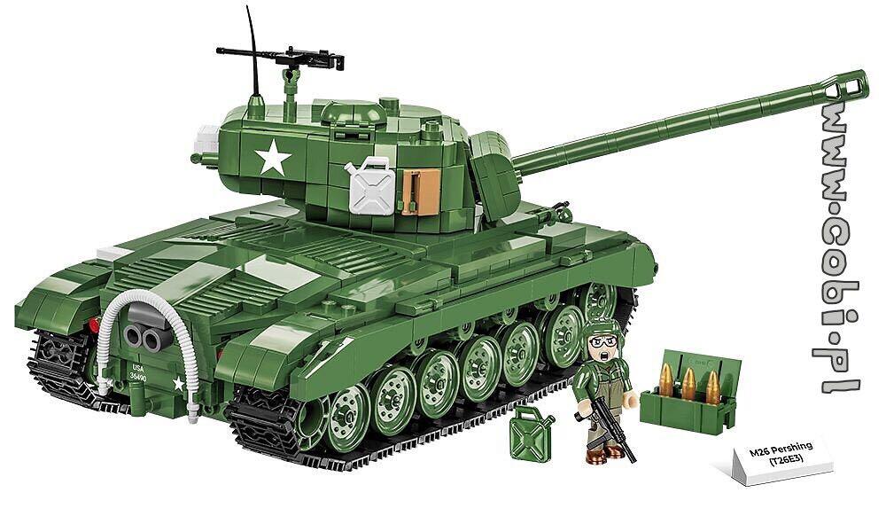 COBI WW2 US ARMY PERSHING M26 TANK BRICKS 2564 (LEGO COMPATIBLE ...