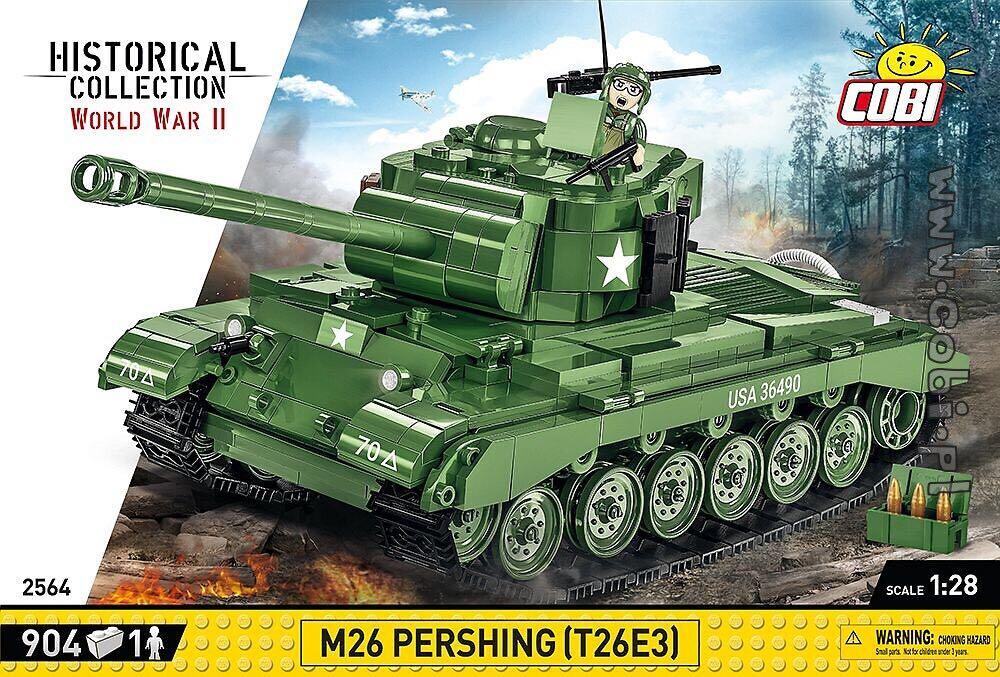 COBI WW2 US ARMY PERSHING M26 TANK BRICKS 2564 (LEGO COMPATIBLE ...