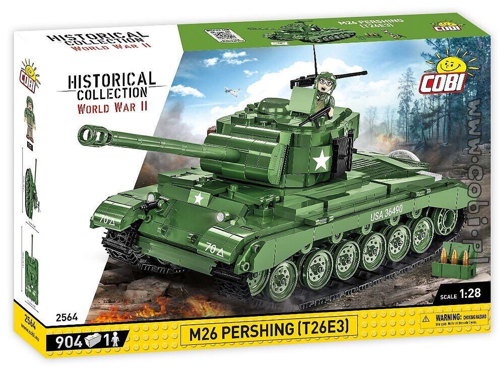 COBI WW2 US ARMY PERSHING M26 TANK BRICKS 2564 (LEGO COMPATIBLE ...