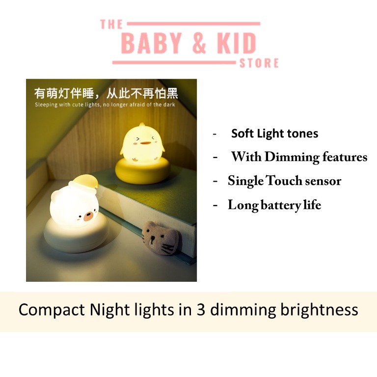 Compact Home or Travel Night Light | with 3 brightness effects | single ...