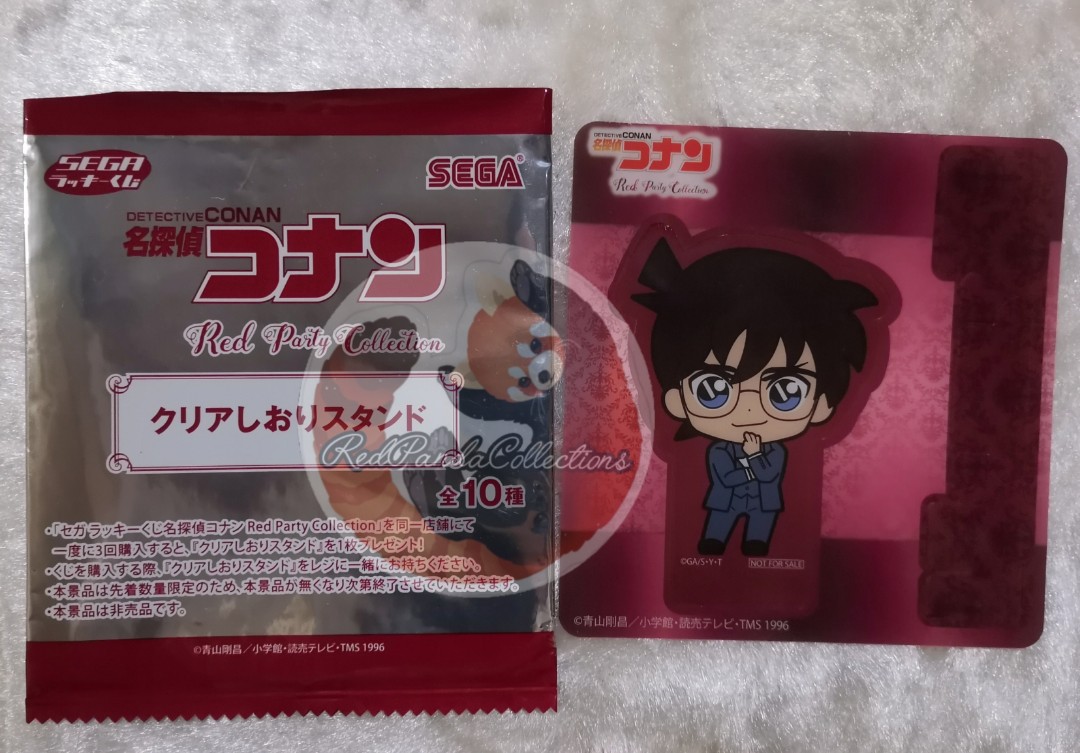 Detective Conan Red Party Collection Clear Bookmark stand, Hobbies ...