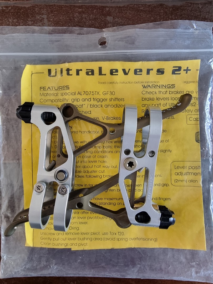 Extralite Ultralevers, Sports Equipment, Bicycles & Parts, Parts ...