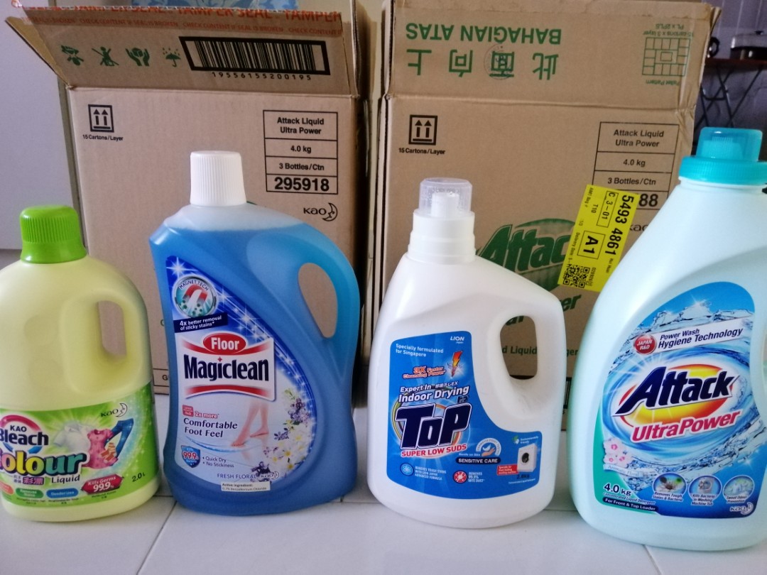 Floor / Laundry Detergent / Bleach (All New) - Can sell separately, Furniture & Home Living ...