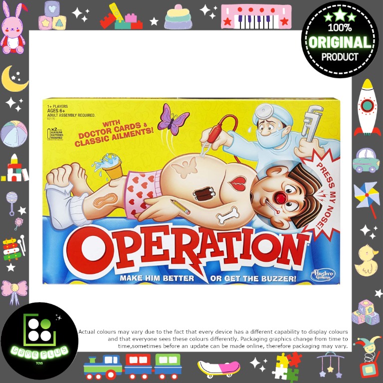 Hasbro Classic Operation Game, Hobbies & Toys, Toys & Games on Carousell