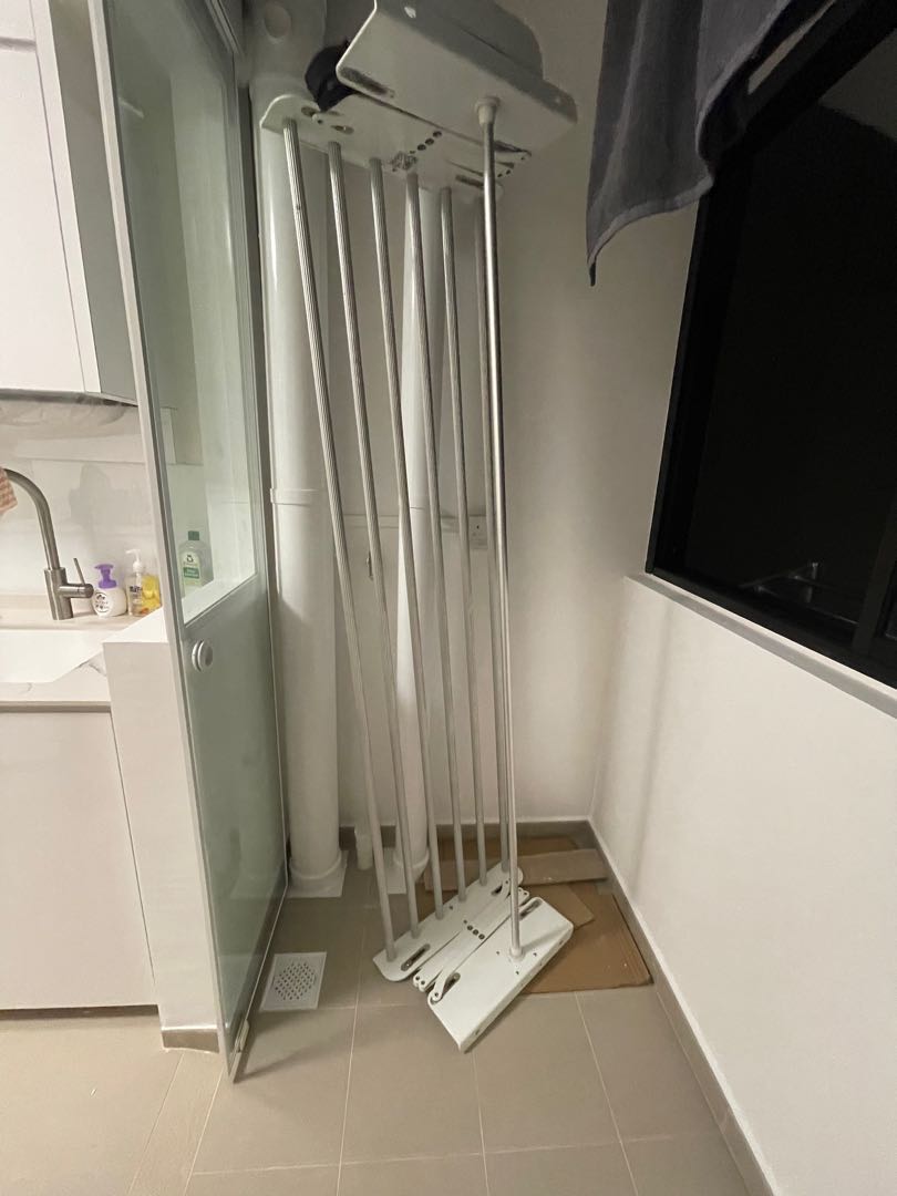 HDB Clothes Drying Rack, Furniture & Home Living, Home Improvement ...