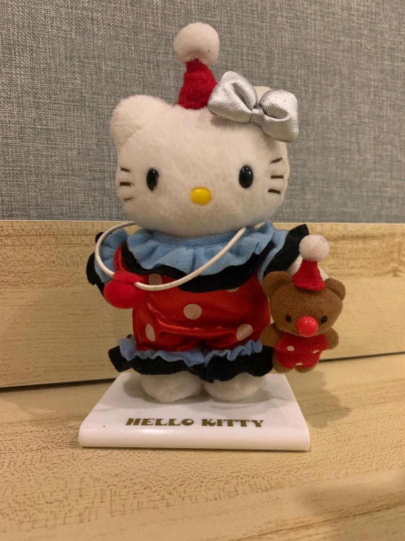 Hello Kitty Clown with Teddy Bear Standee Plush, Hobbies & Toys, Toys ...