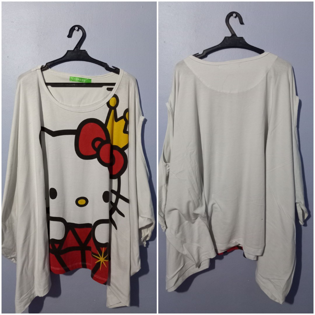Hello Kitty Hanging Blouse, Women's Fashion, Tops, Blouses on Carousell