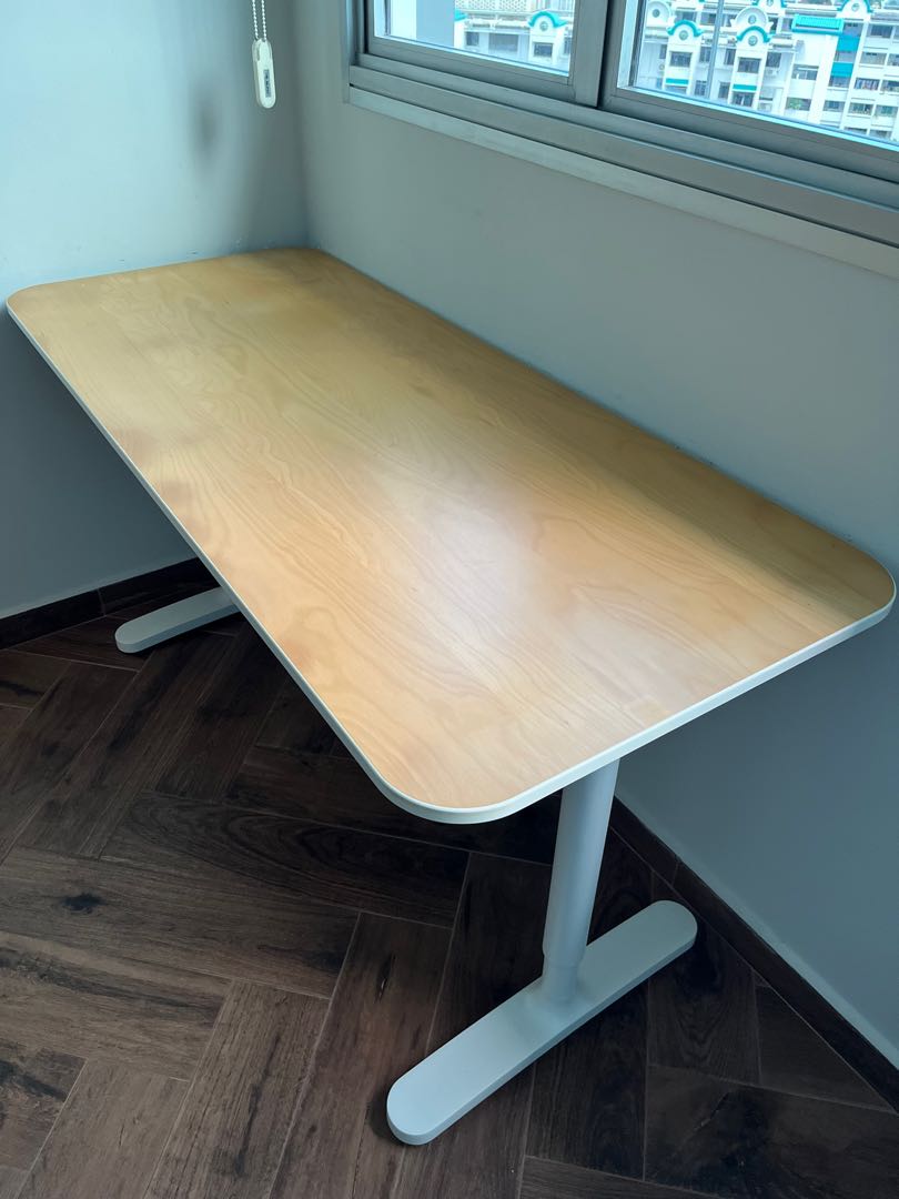 IKEA BEKANT Desk 120 x 80cm, Furniture & Home Living, Furniture, Tables ...