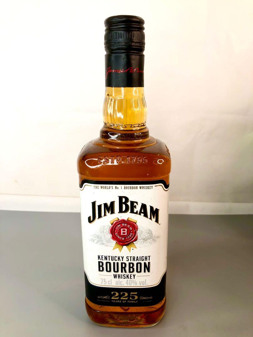 Jim Bean 700ML Whiskey, Food & Drinks, Beverages on Carousell