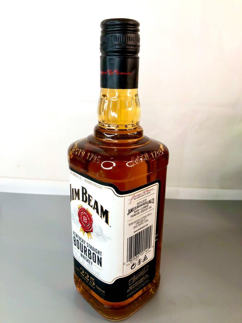 Jim Bean 700ML Whiskey, Food & Drinks, Beverages on Carousell