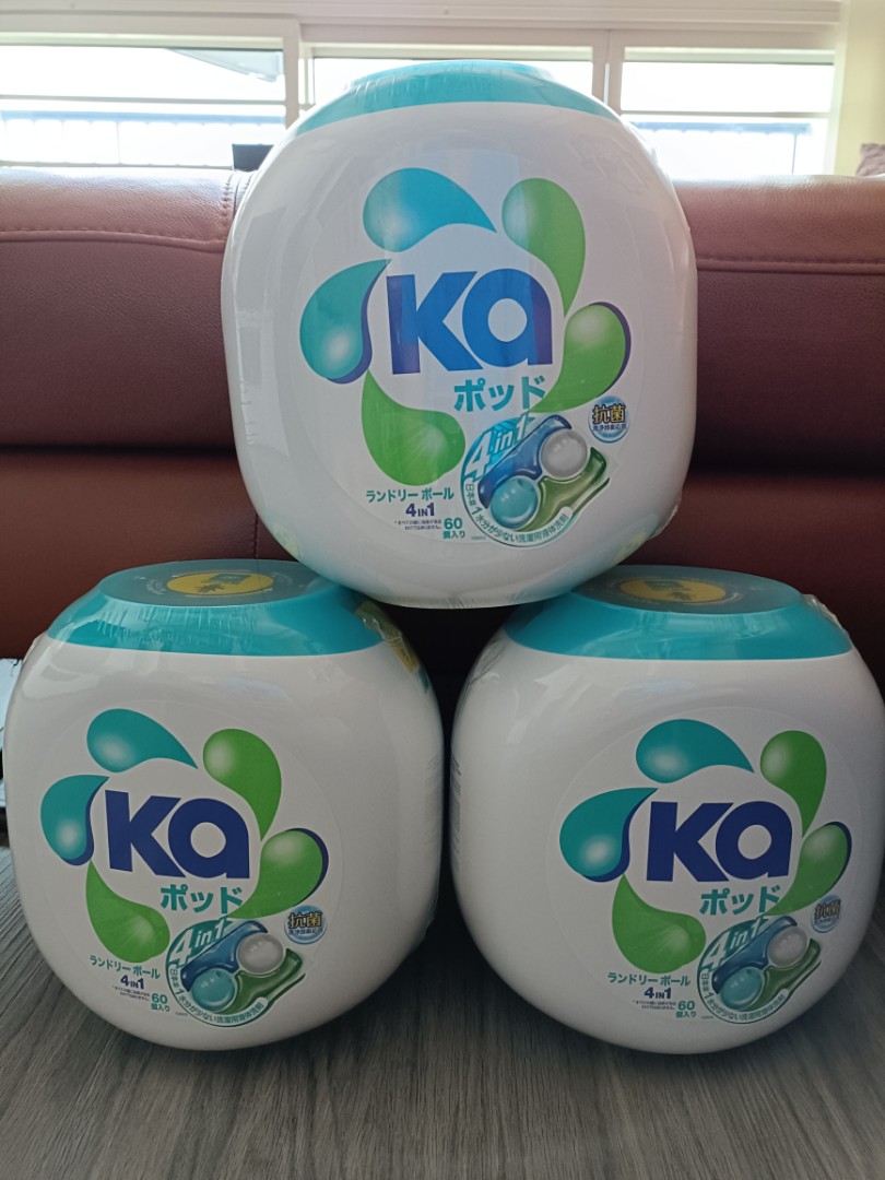 KA 4 In 1 Laundry Capsules (60 Pods), Furniture & Home Living, Cleaning & Homecare Supplies ...