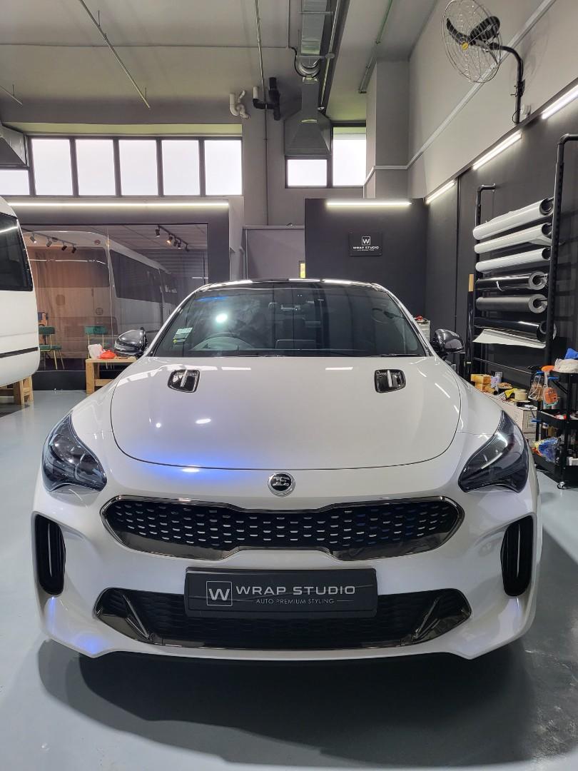 Free Full Car 9H Coating |KIA Stinger Superior Wrapping Vinyl Car Wrap ...