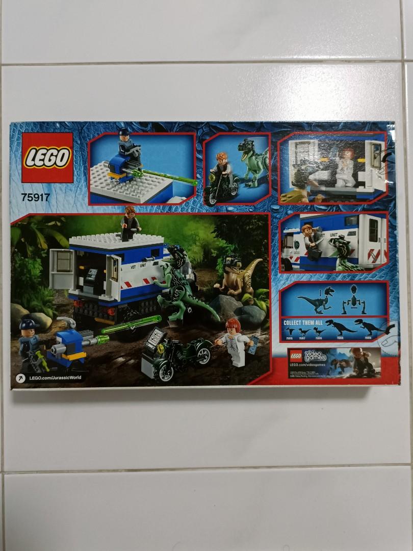 LEGO 75917 Jurassic World Raptor Rampage (Retired Set), Hobbies & Toys ...