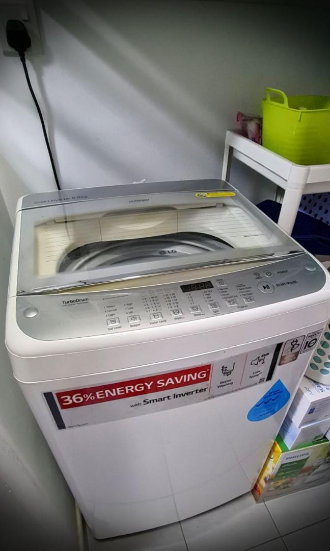 LG WASHING MACHINE TOP LOAD T2108VSAW, TV & Home Appliances, Washing ...
