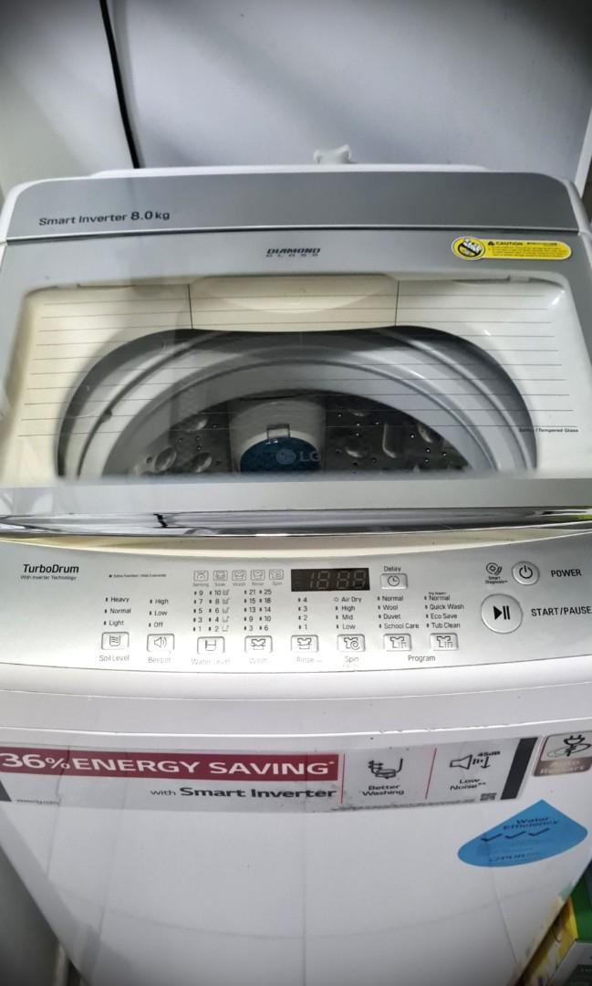 LG WASHING MACHINE TOP LOAD T2108VSAW, TV & Home Appliances, Washing ...