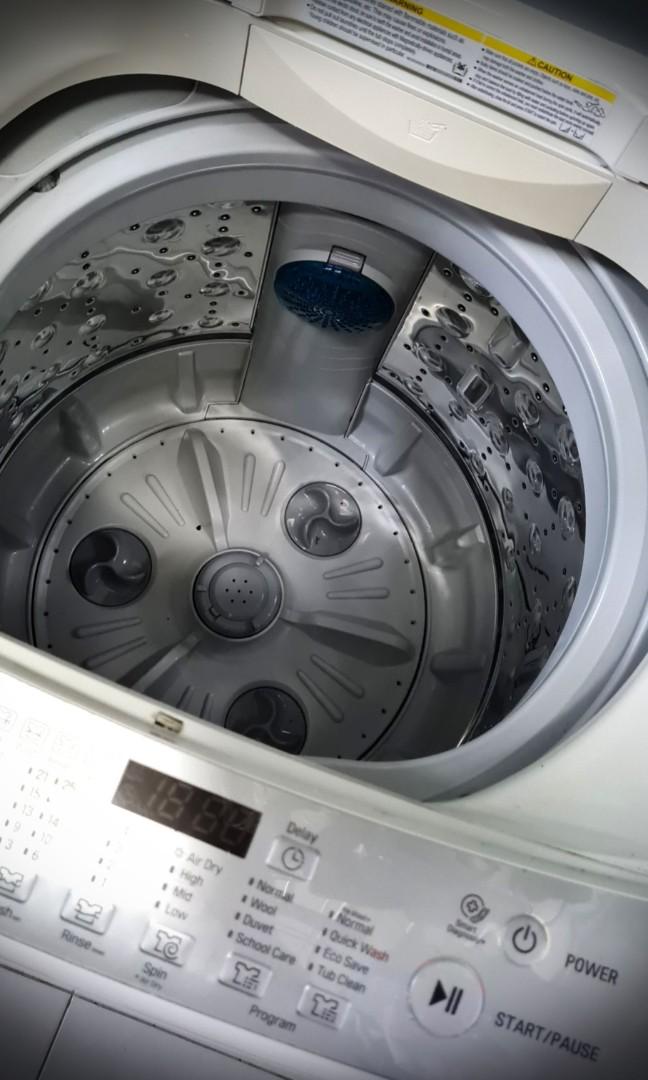 LG WASHING MACHINE TOP LOAD T2108VSAW, TV & Home Appliances, Washing ...