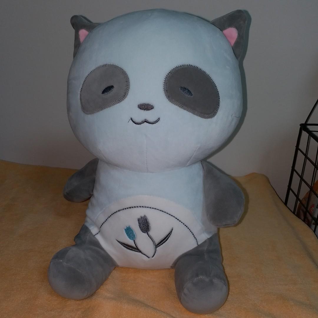 Light Blue Panda Bear Raccoon Plush, Hobbies & Toys, Toys & Games on ...