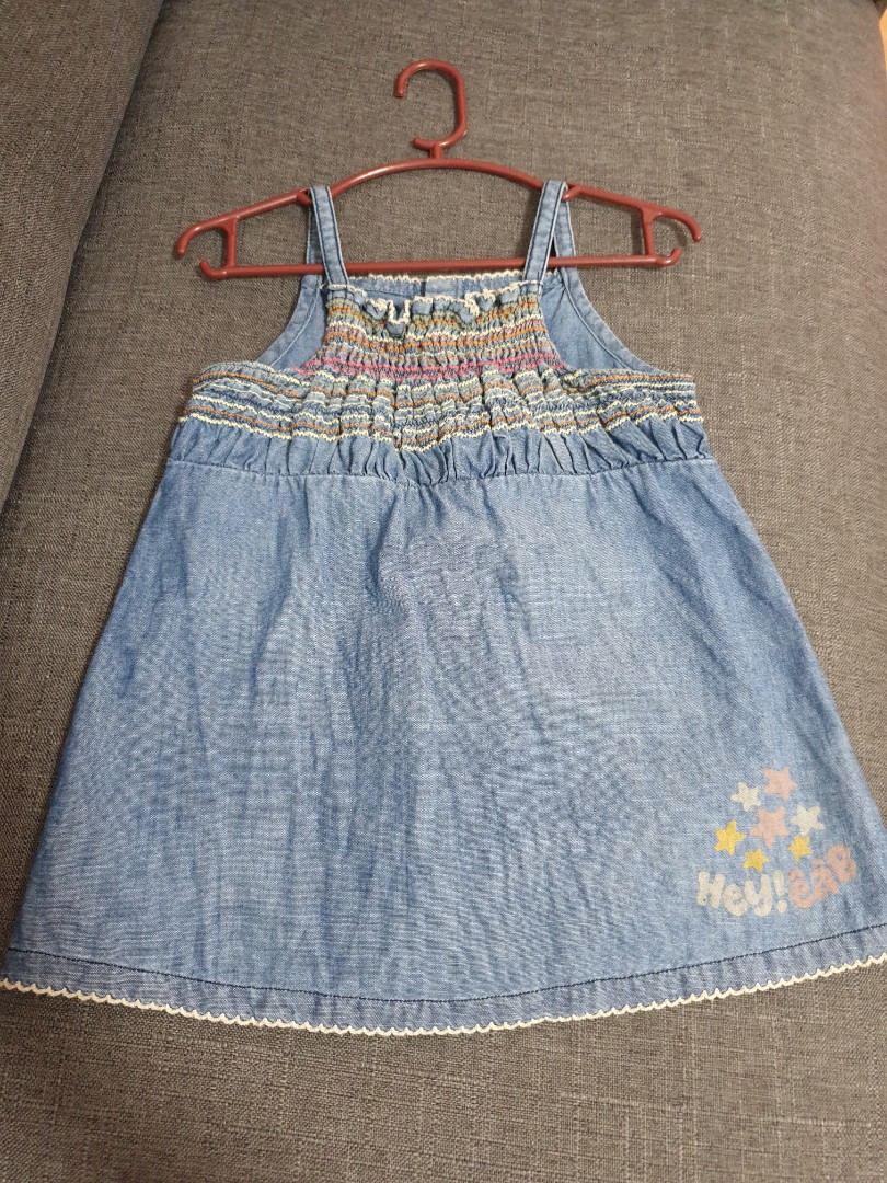 Maong dress baby girl pre-loved, Babies & Kids, Babies & Kids Fashion ...