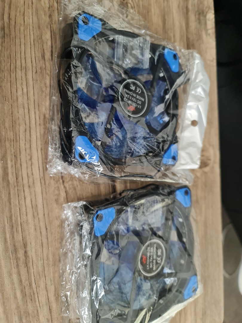 Pcs Led Fan Blue, Computers & Tech, Parts & Accessories, Computer Parts ...
